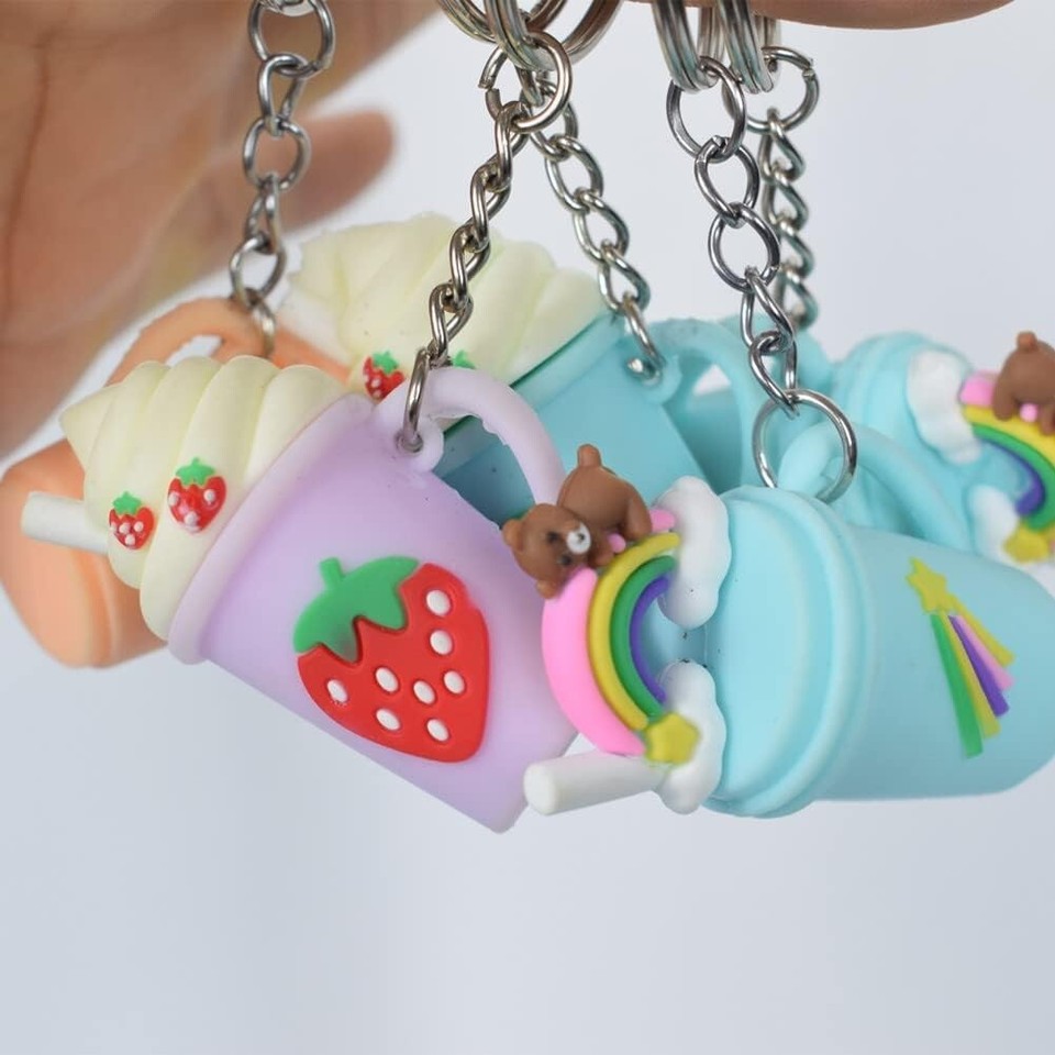 50PCS Bulk Keychains Set, Split Keychains Rings with Chain 1 Inch, Key ...