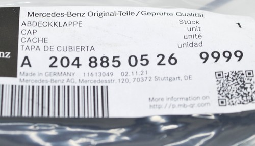 NEW MB C-CLASS W204 FRONT BUMPER TOW HOOK EYE COVER A20488505269999 ...