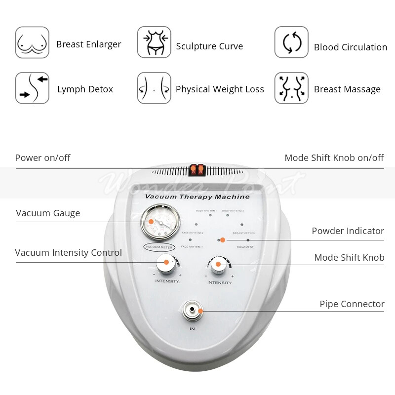 Vacuum Breast Enhancer Enlarger Pump Suction Sucker Female Enlargement ...