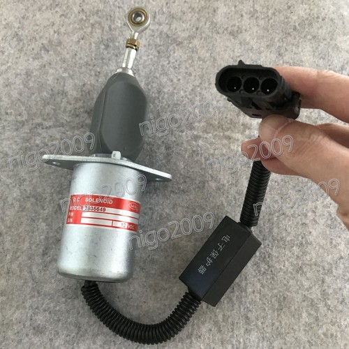 4946639 Fuel Shut Off Solenoid 3935649 12V for Cummins 6CT w/ Protector ...