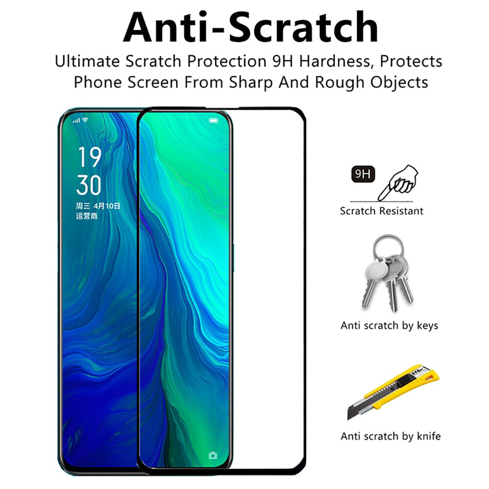 For Oppo Reno10 5G Reno 12 Full Cover Tempered Glass Screen Protector ...