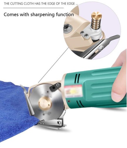 70mm Electric Circular Knife Cutting Machine Fabric Cloth Cutter Round ...