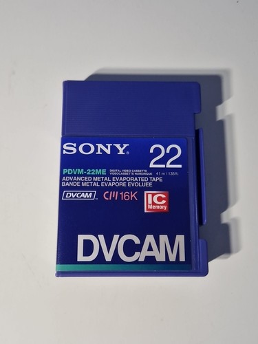 SONY DIGITAL PDVM-22ME CASSETTE FOR DVCAM CAMCORDER (New/New) | eBay