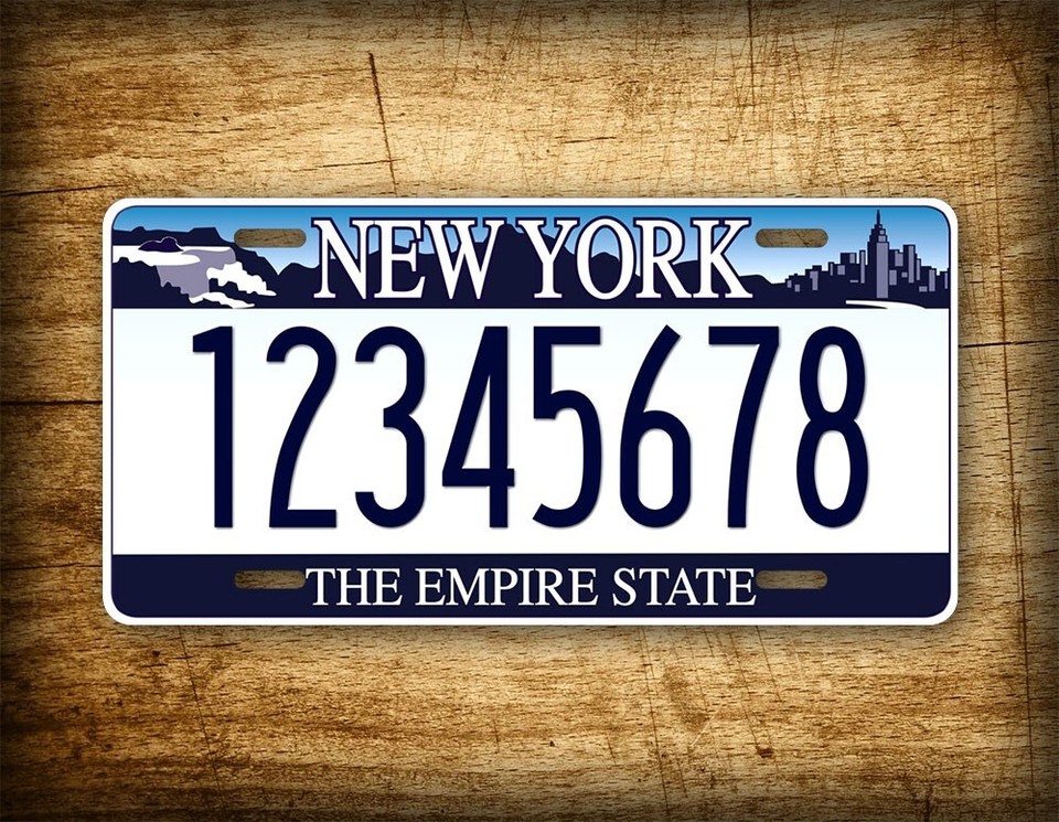 New York Personalized License Plate ANY TEXT Custom Customized Auto Tag ...