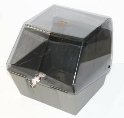 Vintage 1980s ACCO 8" Large Floppy Disk Translucent Disc Storage Box ...