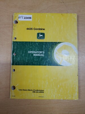John Deere 4435 Combine Operators Manual OMZ91908A9 | eBay