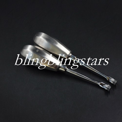 2 Pcs Dental Crown Splitter Remover Elevator Handle Instrument ...