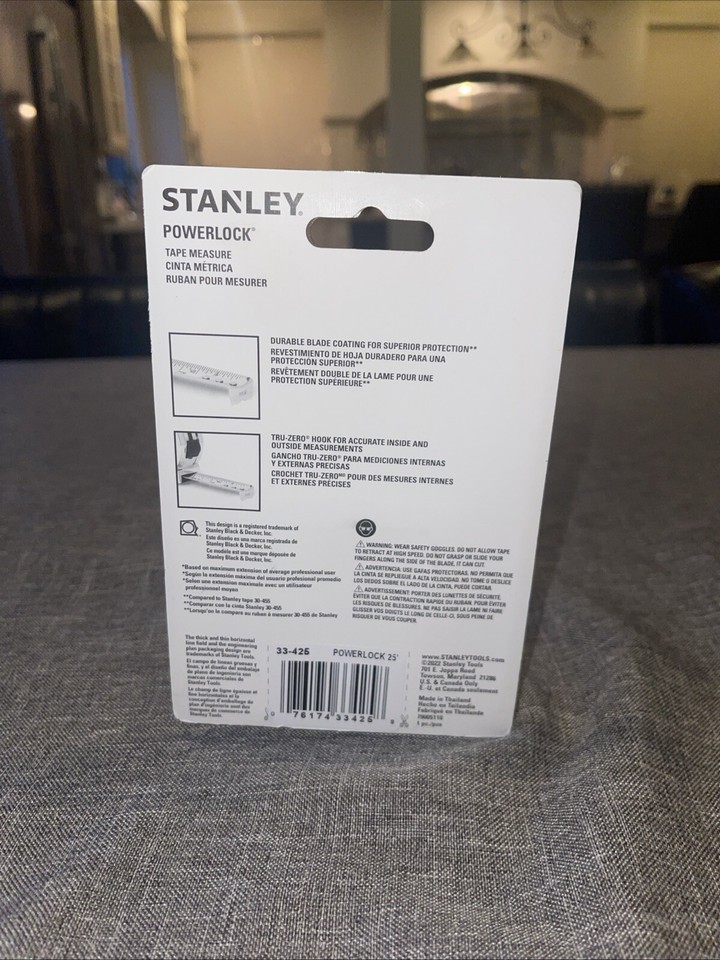 Tape Measure 25 Ft. Stanley Powerlock Professional Blade X Feet ...
