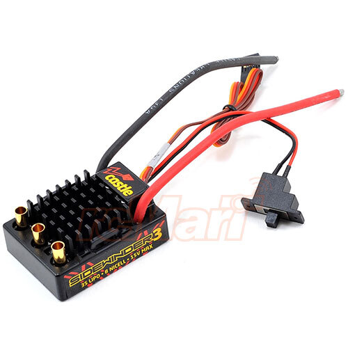 Castle Creations SV3 Sidewinder Waterproof ESC 1/10 12V Sport RC Car ...