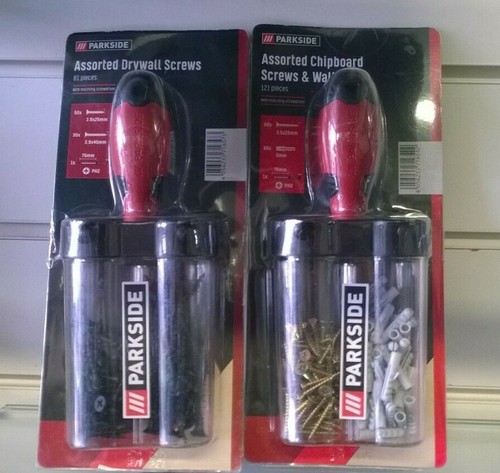 Parkside Assorted Drywall Screw & Chipboard Screw/Plug Combo | eBay