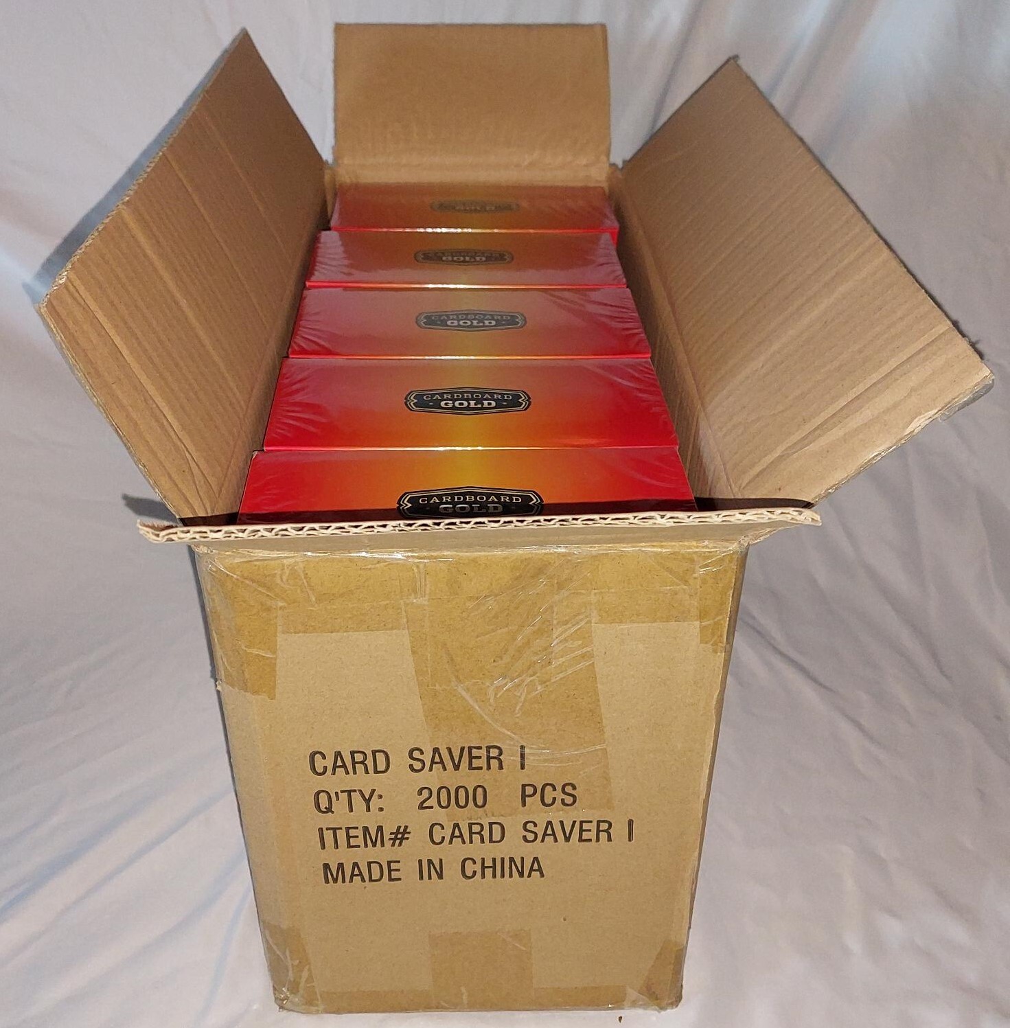 Case of 2000 Cardboard Gold Card Saver 1 Holders - Use for PSA ...
