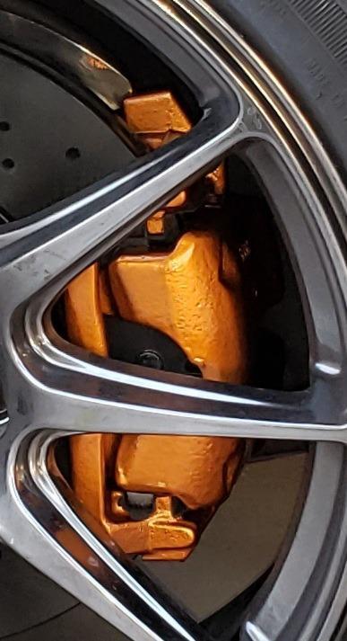 Metallic Burnt Copper Coating Caliper Brake Rotor High Heat Engine ...