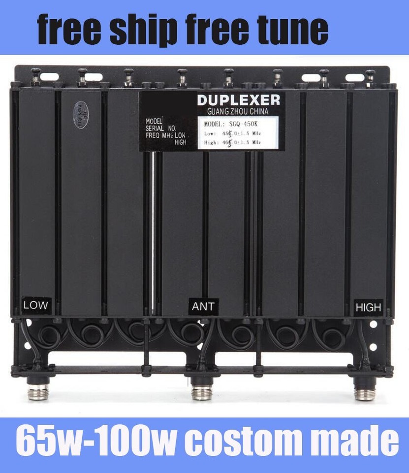 NEW 8 CAVITY UHF DUPLEXER for radio repeater N connector custom made ...