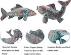 Antique Large Copper Fish Statues | eBay