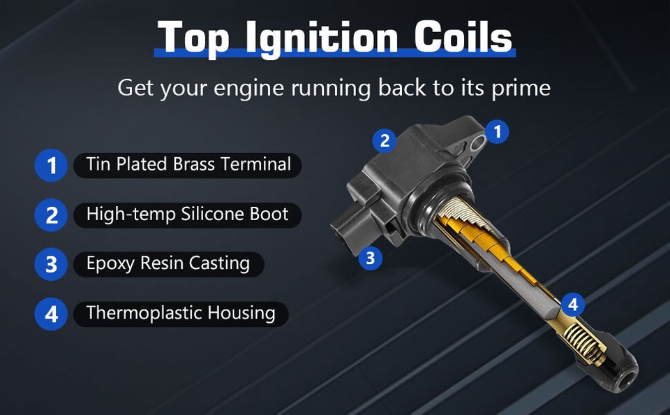 8X UF504 Ignition Coils+16X Iridium Spark Plugs for Jeep Dodge Durango ...