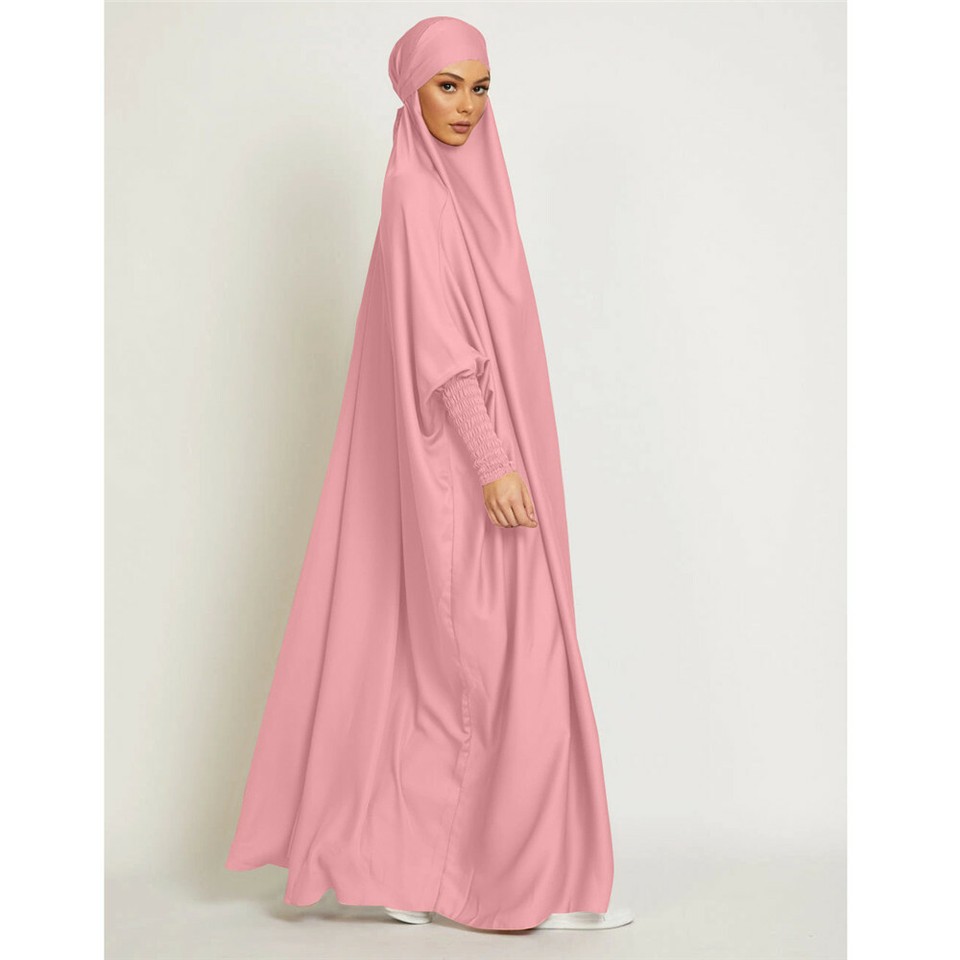 One Size Overhead Burqa Kaftan Robe Muslim Women Long Dress Islamic ...