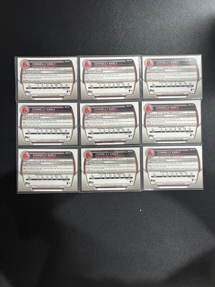 2023 Bowman Draft Connelly Early 1st Prospect Refractor/Mojo Lot9 BJLL ...