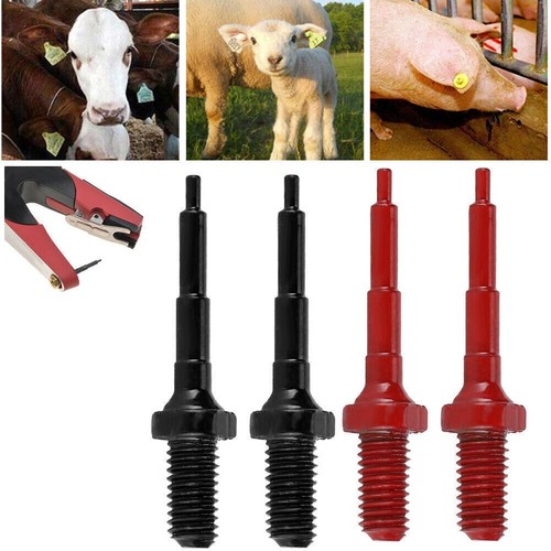 2Pcs Ear Tag Nail Tagger Needle Clamp Pin for Pig Cattle Sheep Marking ...