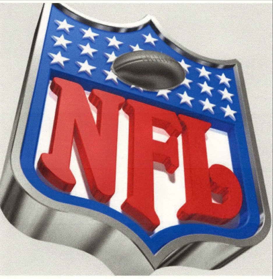 Official NFL Shield LOGO Decal Sticker.NEW.NFL Properties.GENUINE NFL ...