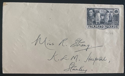 1947 Port Stanley Falkland Island Registered Cover To KEM Hospital | eBay