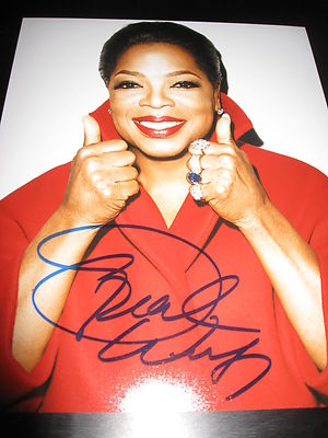 OPRAH WINFREY SIGNED AUTOGRAPH 8x10 PHOTO STYLE BABE FASHION COLOR ...