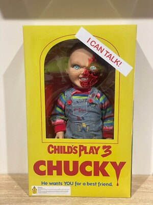 Child's Play 3 - Chucky Pizza Face 15" Talking Action Figure Mezco ...