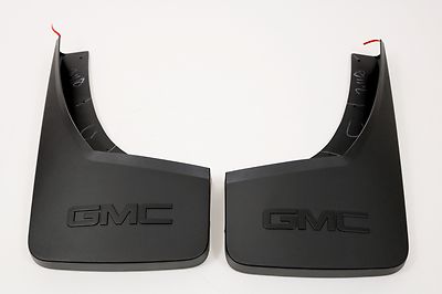 2014-2018 GMC Sierra Rear Molded Splash Guards 19435500 Black Grained w ...