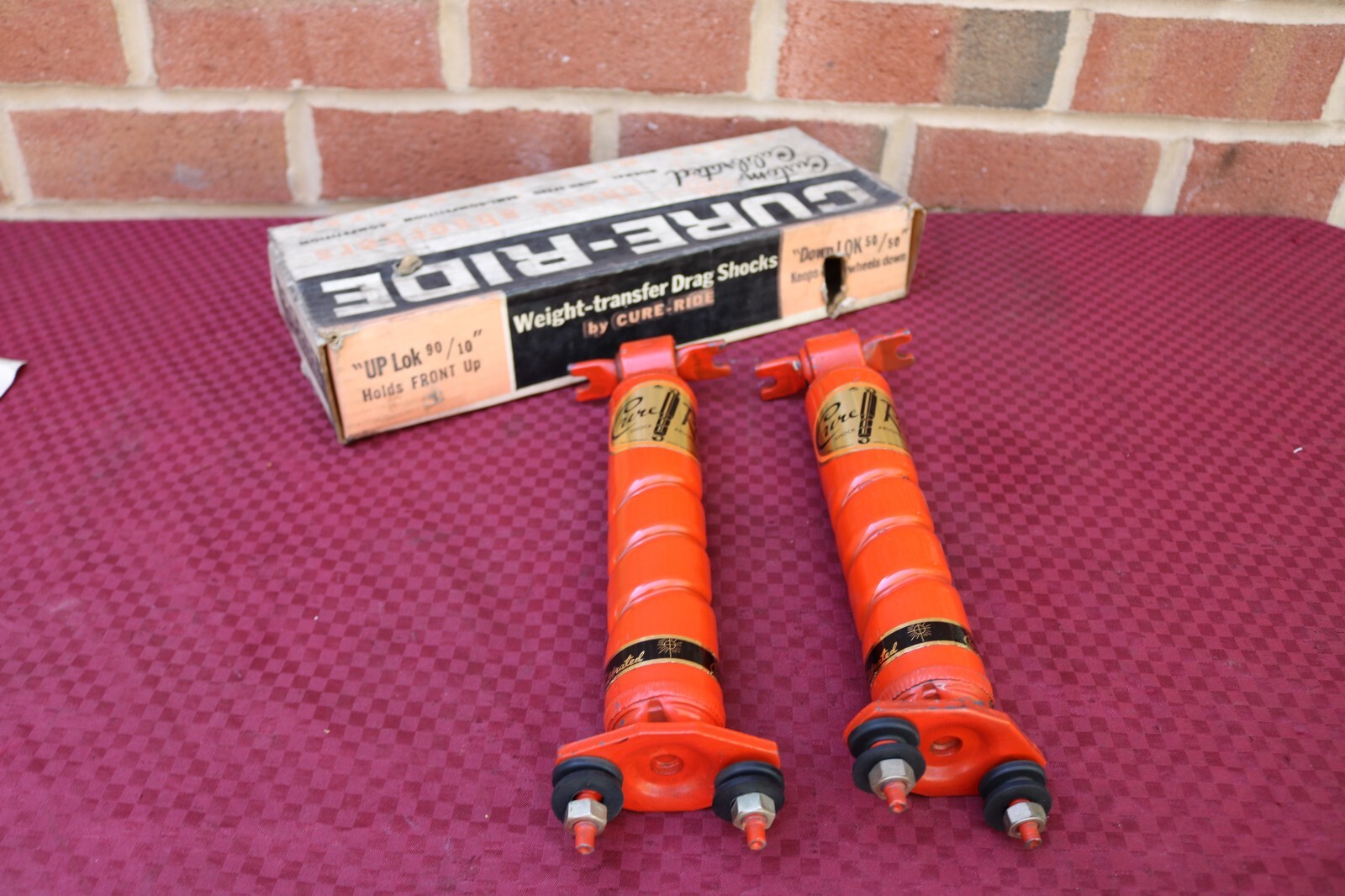 64-70 FORD MUSTANG VINTAGE DAY 2 NOS FRONT CURE-RIDE 90-10 RACE SHOCKS ...