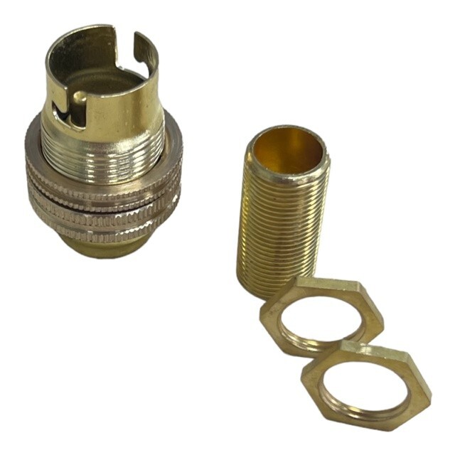 Jeani Brass Lamp Holder Un Switched Bayonet SBC Bulb Holder 1/2 ...