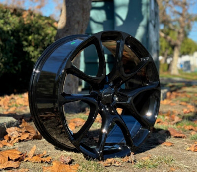 4pcs 20X10 5X127 Gloss Black Wheels CB71.5 Fit Jeep Grand Cherokee ...