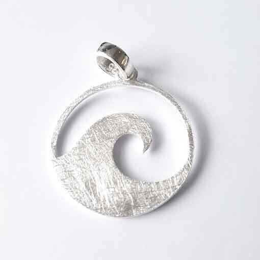Wave Pendant 925er Silver Symbol Jewelry New | eBay Australia