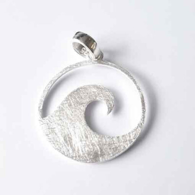 Wave Pendant 925er Silver Symbol Jewelry New | eBay Australia