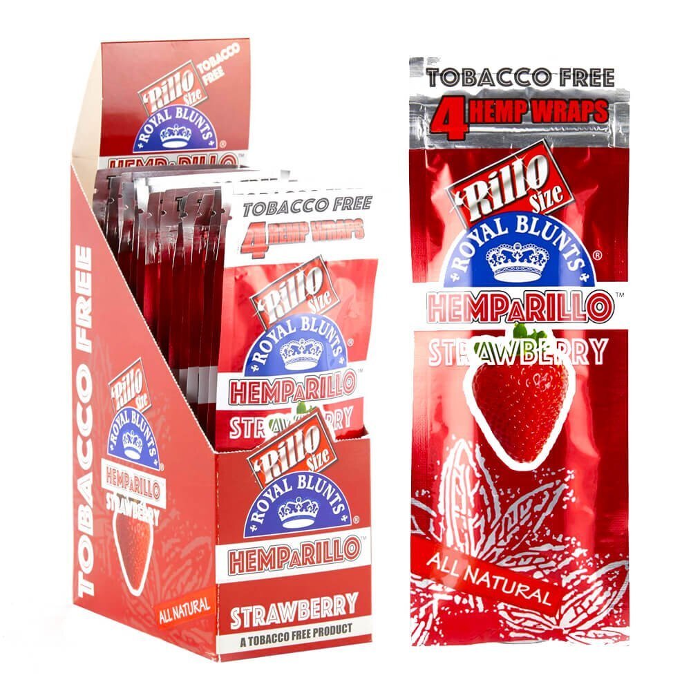 Hemparillo Rillo Size Rolling Paper - Box of 15 (Strawberry) | eBay