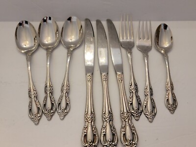 Oneida Distinction Deluxe Stainless Flatware RAPHAEL HH Pattern 9pcs | eBay