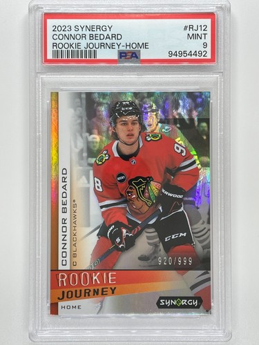 2023-24 UD Synergy Connor Bedard Red Home Jersey Rookie Journey 920/999 ...