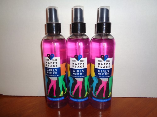 Lot of 3 Find Your Happy Place Girls Night Out Fragrance Body Mist ...