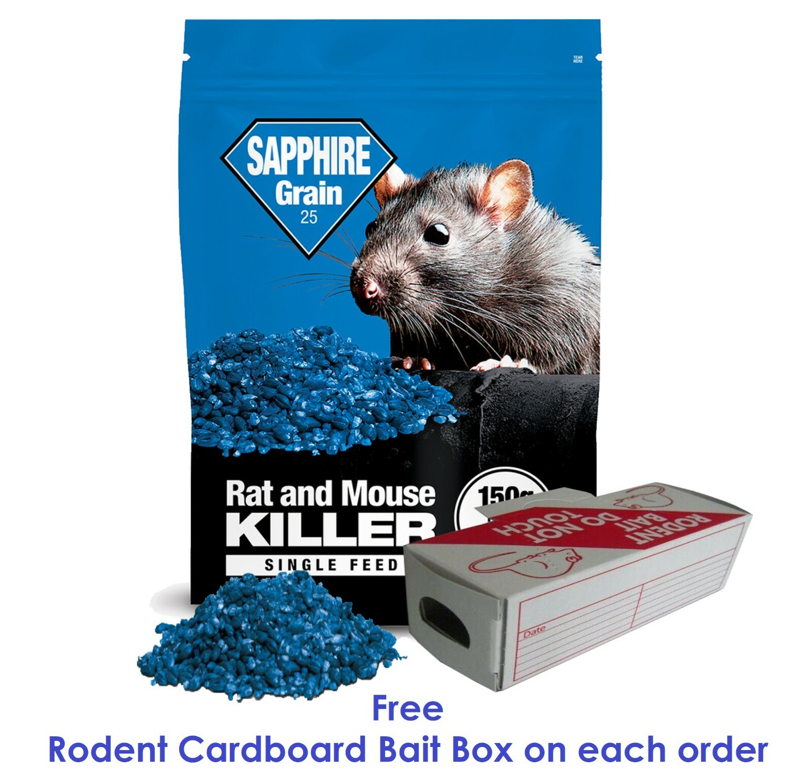 Lodi Sapphire Paste Bait Rat and Mouse Killer Poison Single Feed Rat ...