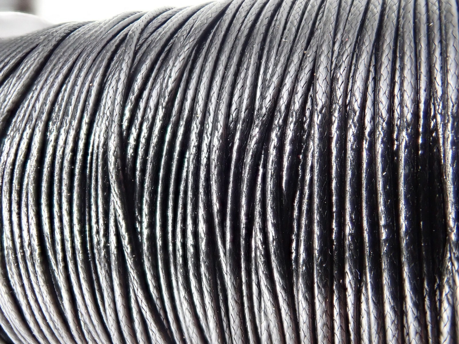 1mm Terylen schwarz Wachsband Faden Schnur Kordel 0,5-180m SB 565 | eBay.de