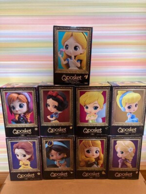 Q posket Disney Princess Figure 9 lot complete set NEW Ariel Tangled ...