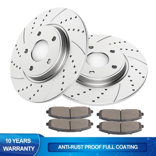 12.91" (328mm) REAR Disc Rotors Brake Pads for Dodge Grand Caravan ...