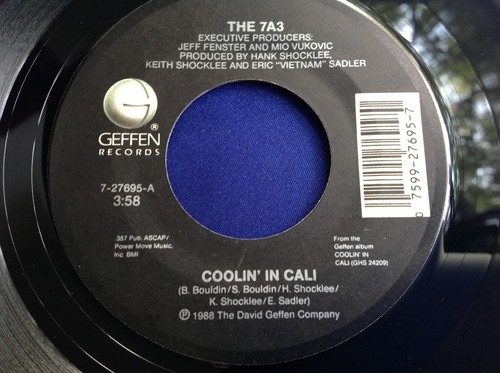 Rare Hip Hop Rap 45 : The 7A3 ~ Coolin In Cali ~ Groovin ~ Geffen 7 ...