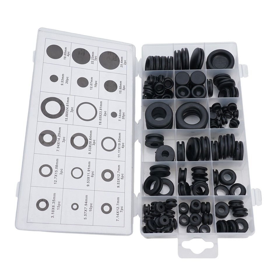 Complete Rubber Blanking Grommet Kit 125 Pcs Perfect for Wiring ...
