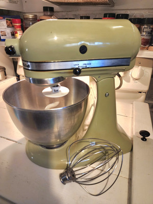VTg KitchenAid Hobart Tilt Stand Mixer Model K45 250W Green/Bowl ...