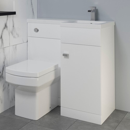 Bathroom Vanity Unit Basin Sink Toilet Bathroom Combined Furniture ...