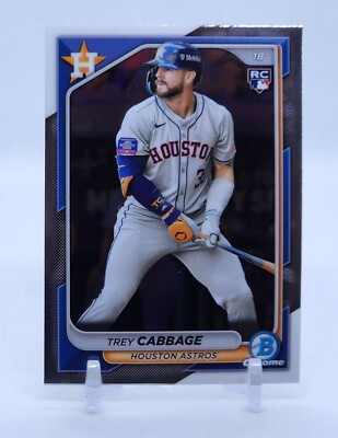 2024 Bowman Chrome Mega Box TREY CABBAGE RC ASTROS #100 | eBay