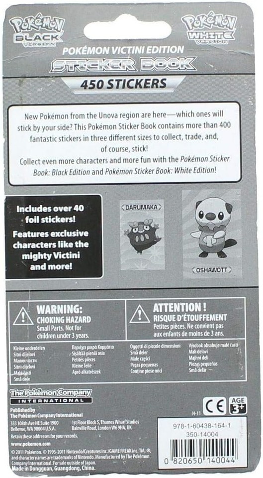 Pokemon Mini-Sticker Book (Victini) | eBay