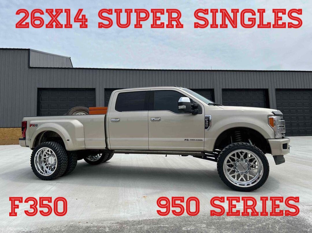 Set of 6 custom cut forged 22" dually wheels | eBay