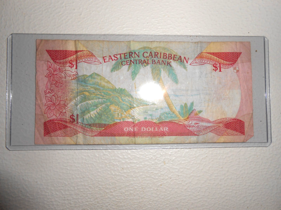 Eastern Caribbean Central Bank One Dollar Bill Queen Elizabeth II | eBay