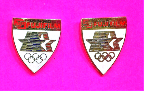1984 LA Olympic Pin 2 Pin Lot FUJI Films Pins Prototype & Variation ...
