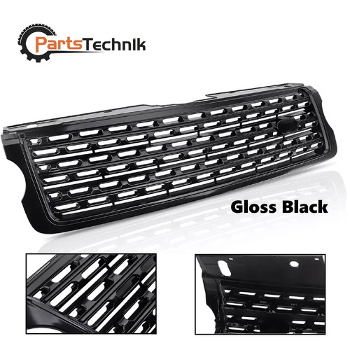 For 2013-2017 Land Rover Range Rover Gloss Front Black Grille Grill ...